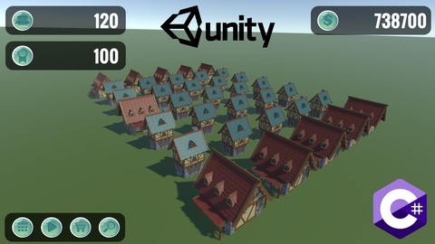 [Free] Unity 2024 Build Your First 3D Game Project: City Builder