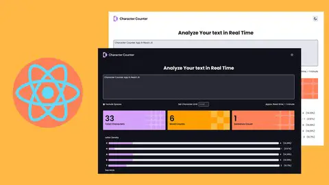 [Free] Character Counter App In React Js And Tailwind Css
